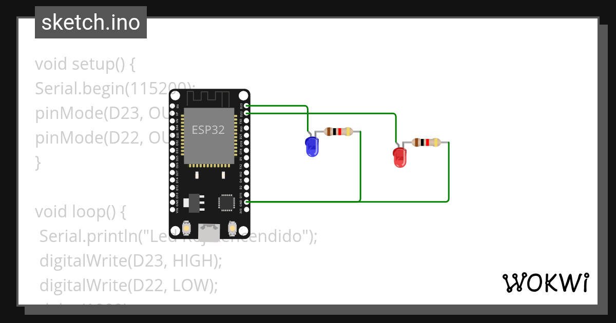 Prueba 1 esp32 - Wokwi ESP32, STM32, Arduino Simulator