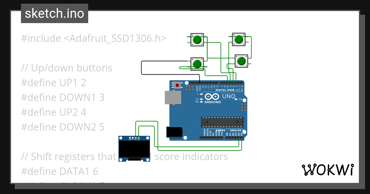 pong Copy - Wokwi ESP32, STM32, Arduino Simulator