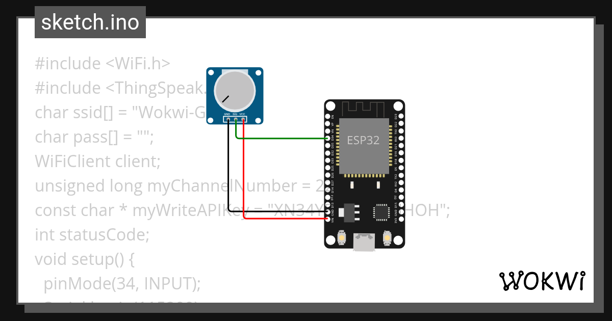 potentiometer upload - Wokwi ESP32, STM32, Arduino Simulator