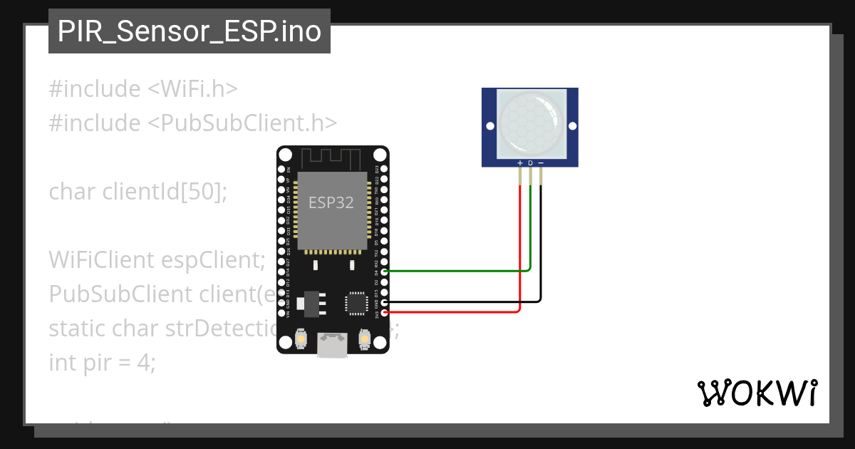 PIR_Sensor_ESP.ino Copy_projSoln_1_300 - Wokwi ESP32, STM32, Arduino Simulator