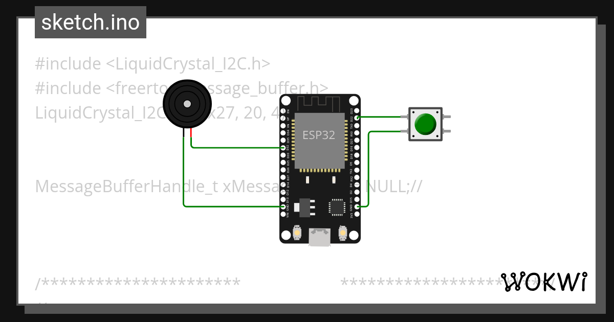 Wokwi - Online ESP32, STM32, Arduino Simulator
