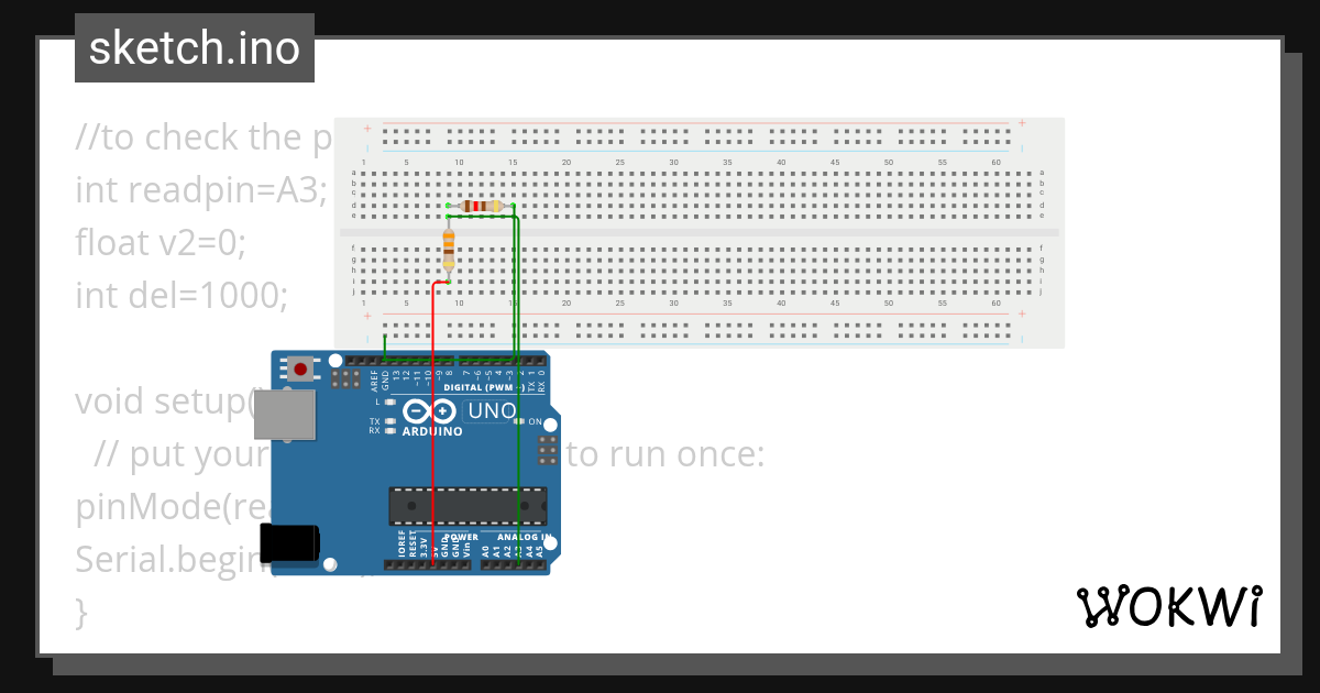 to check the potential at a point - Wokwi ESP32, STM32, Arduino Simulator