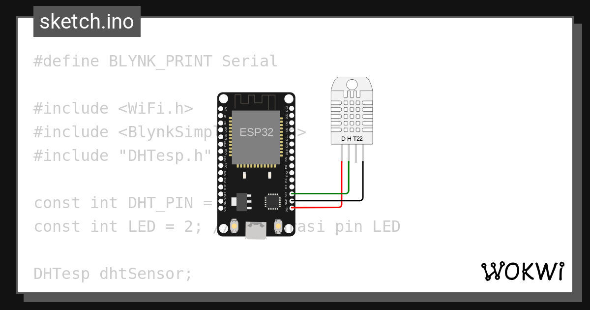 Jarak Suhu Wokwi Esp32 Stm32 Arduino Simulator 6912