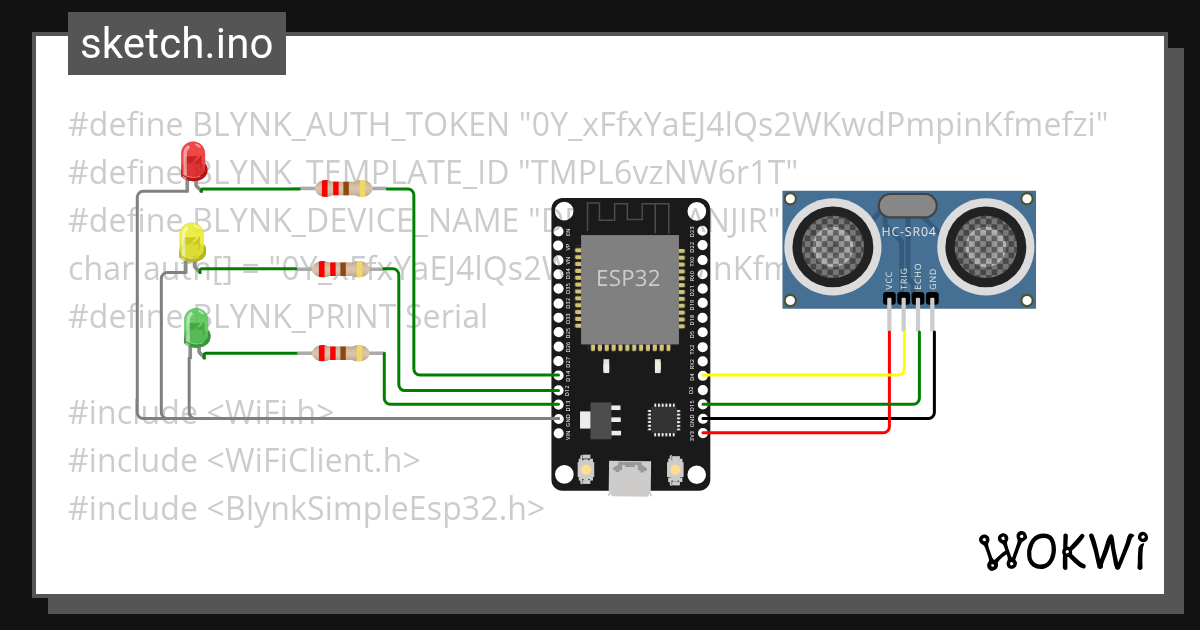 deteksibanjir - Wokwi ESP32, STM32, Arduino Simulator