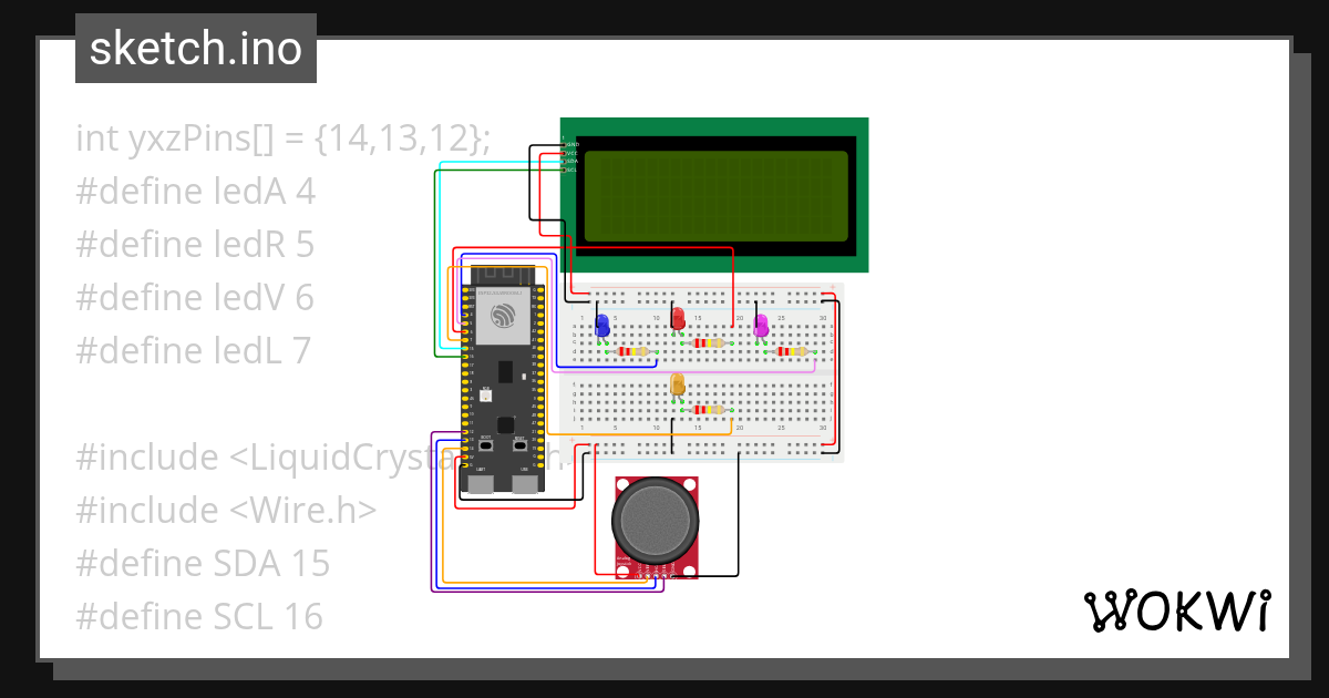 JoyStick - Wokwi ESP32, STM32, Arduino Simulator