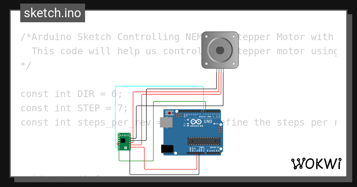 Assignment 7 Stepper Motor Driver Wokwi Esp32 Stm32 Arduino Simulator