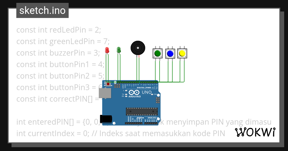 Sistem Keamanan Wokwi Esp32 Stm32 Arduino Simulator 1043