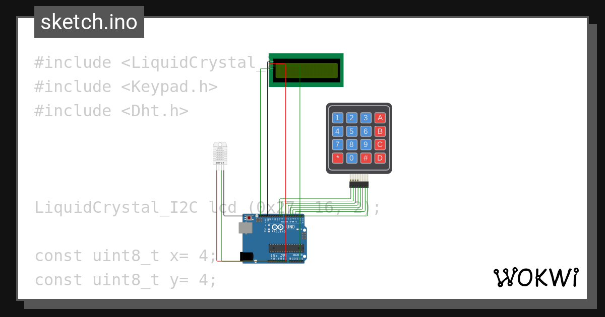 Latihan Lcd Keypad Dan Sensor Wokwi Esp32 Stm32 Arduino Simulator