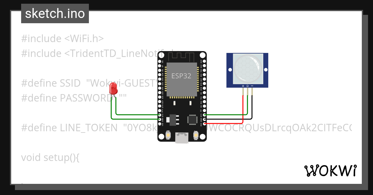 Line Notify Esp32 Wokwi Esp32 Stm32 Arduino Simulator 5275