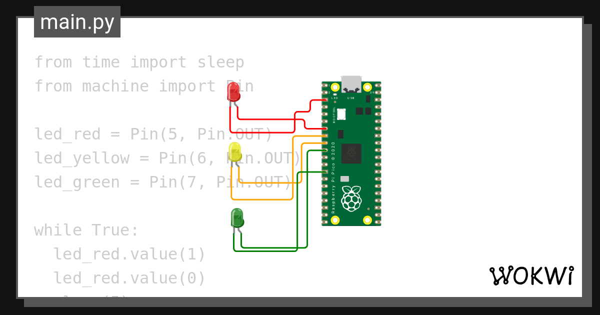 ไฟจราจร แก้ Wokwi Esp32 Stm32 Arduino Simulator