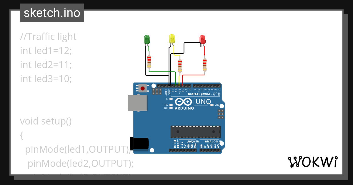 Traffic light - Wokwi ESP32, STM32, Arduino Simulator Traffic light - Wokwi ESP32, STM32, Arduino Simulator