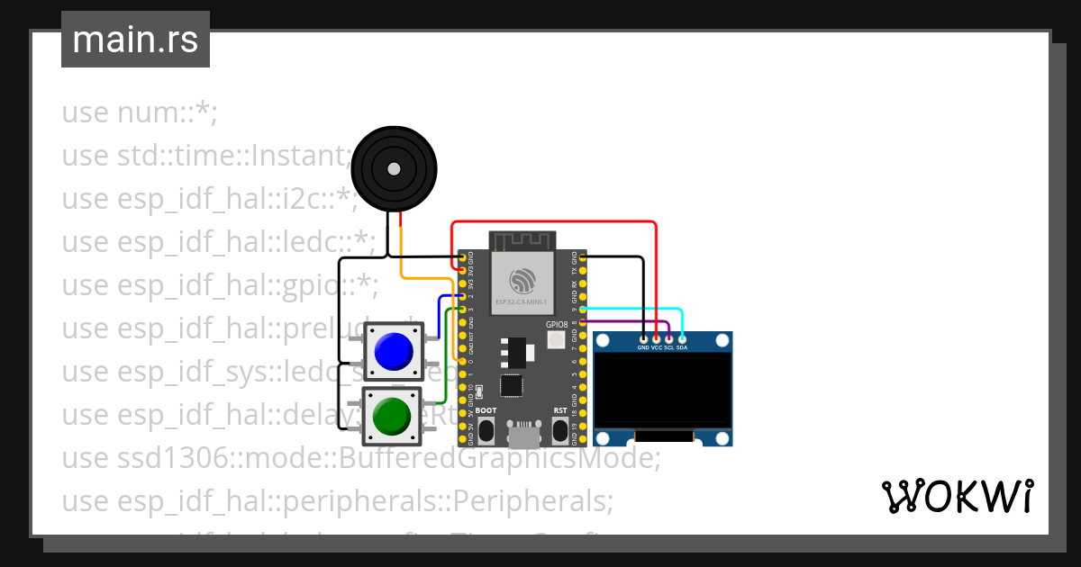 Rust_Pong Copy - Wokwi ESP32, STM32, Arduino Simulator