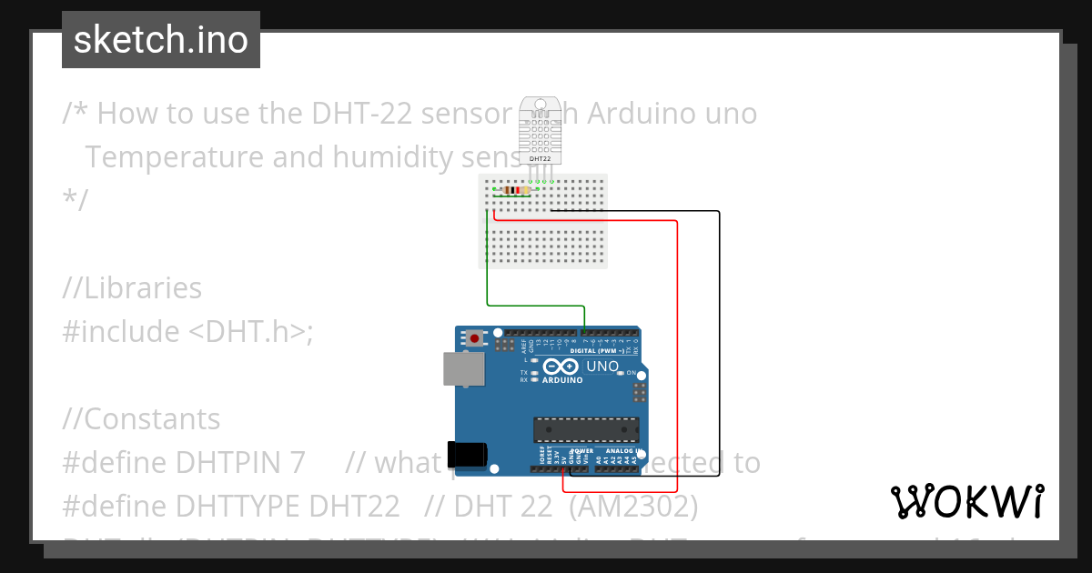 dht - Wokwi ESP32, STM32, Arduino Simulator