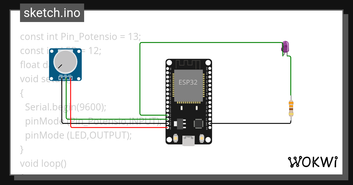 PWM ESP32 - Wokwi ESP32, STM32, Arduino Simulator