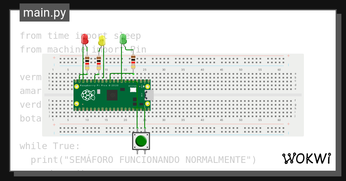 Semáforo Wokwi Esp32 Stm32 Arduino Simulator 3517