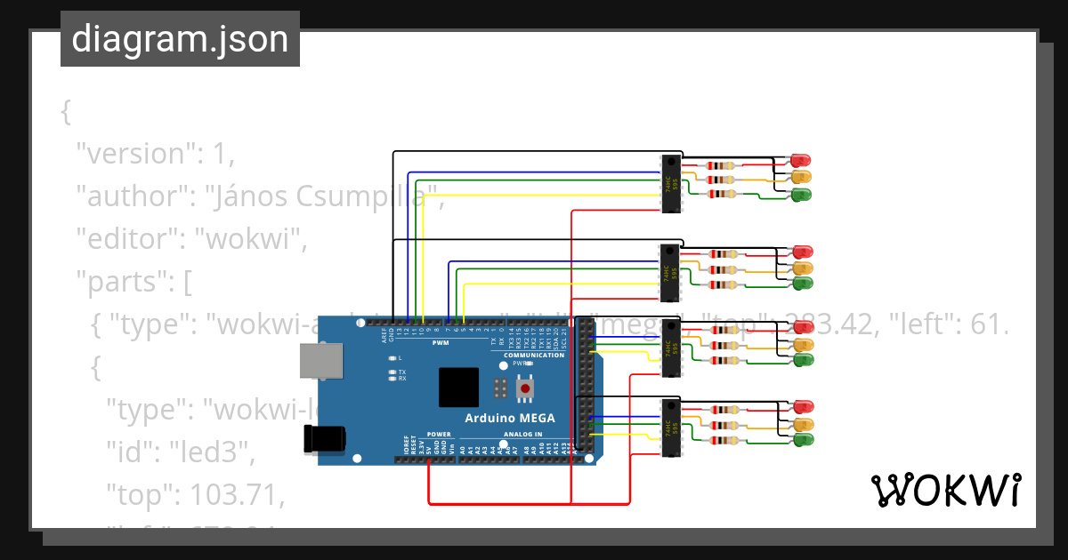 Dissertation Work - Traffic Light - Wokwi ESP32, STM32, Arduino Simulator