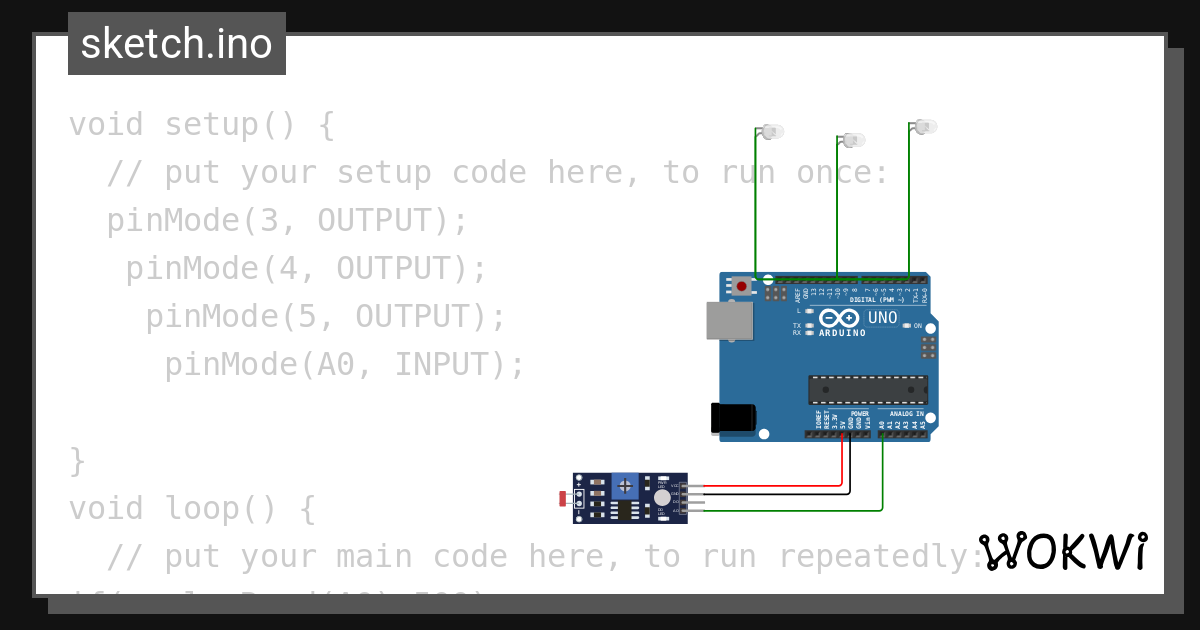 Street Light Project Wokwi Esp32 Stm32 Arduino Simulator 3620