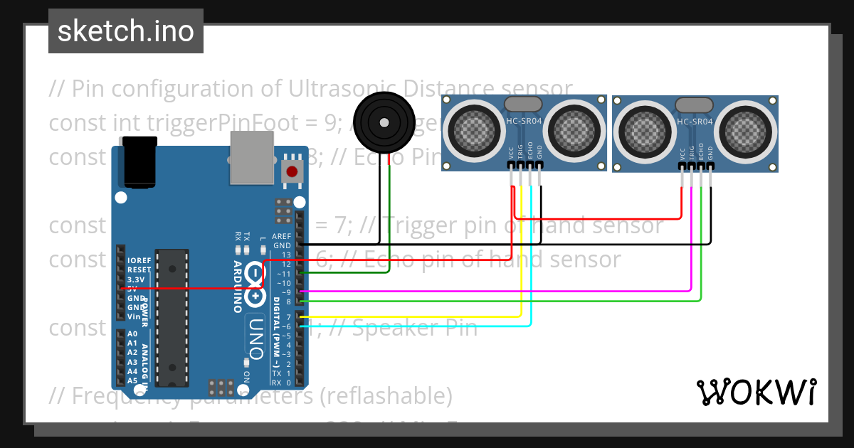 ultrasonic - Wokwi ESP32, STM32, Arduino Simulator