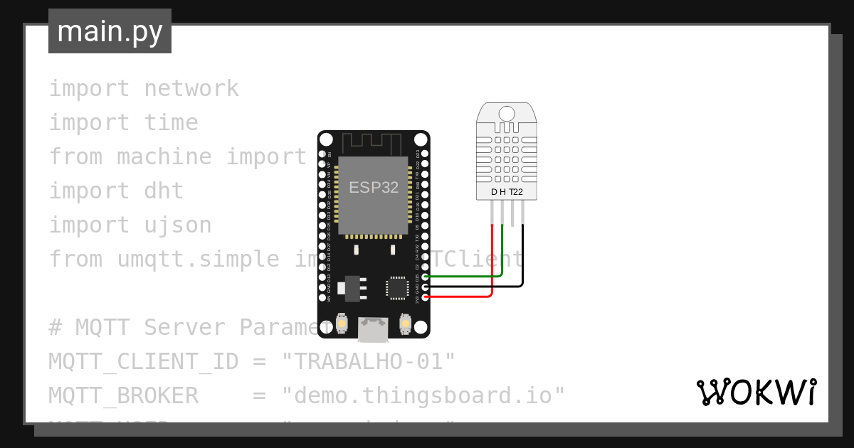 Trabalho Thingsboard Wokwi Esp32 Stm32 Arduino Simulator 1009
