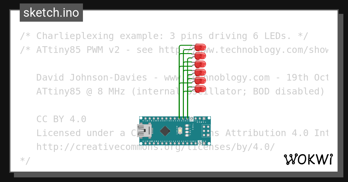 Charlieplexing Pwm Wokwi Esp32 Stm32 Arduino Simulator 0556