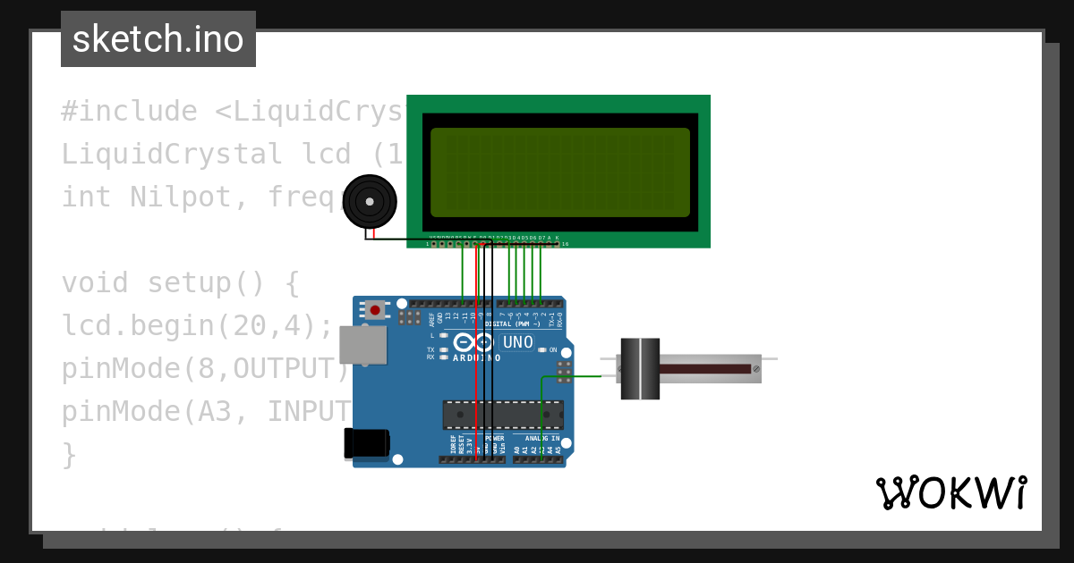 Lcd20×4a Wokwi Esp32 Stm32 Arduino Simulator