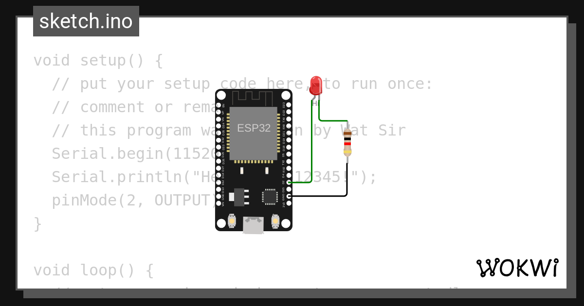 1c Built Led Wokwi Esp32 Stm32 Arduino Simulator 6473