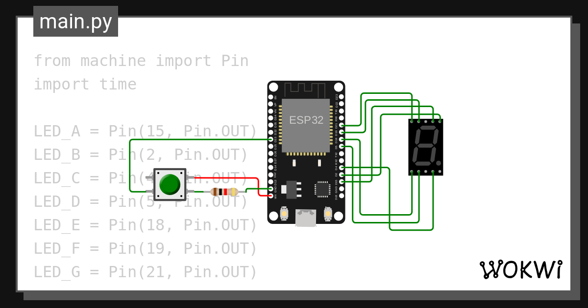 20230905跑马灯 Copy(按钮) Copy计数器 Wokwi Esp32 Stm32 Arduino Simulator