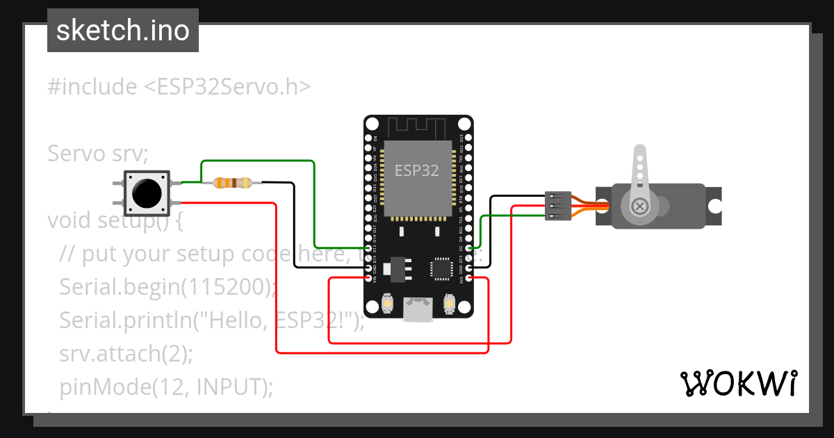 Servo - Wokwi ESP32, STM32, Arduino Simulator