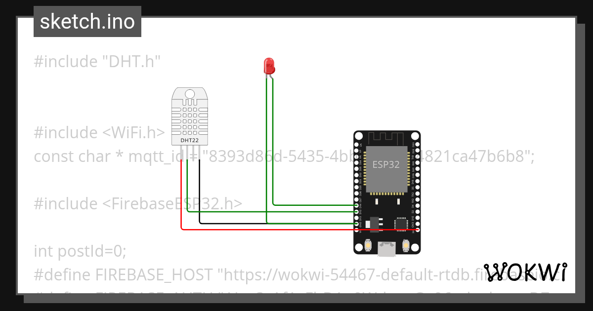 FireBase with DHT22 and led Copy (2) - Wokwi ESP32, STM32, Arduino Simulator