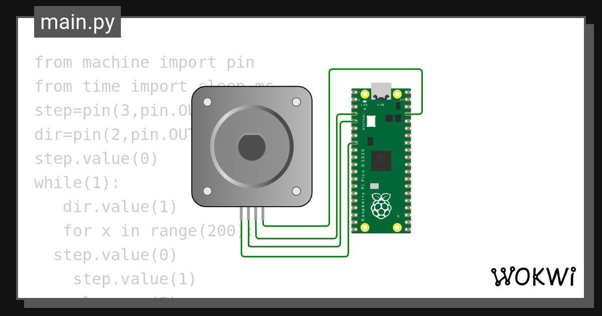 Stepper Motorraj Wokwi Esp32 Stm32 Arduino Simulator