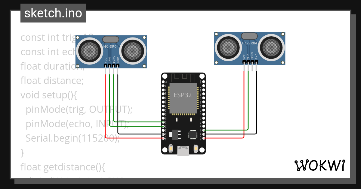 distance 22ih09 - Wokwi ESP32, STM32, Arduino Simulator