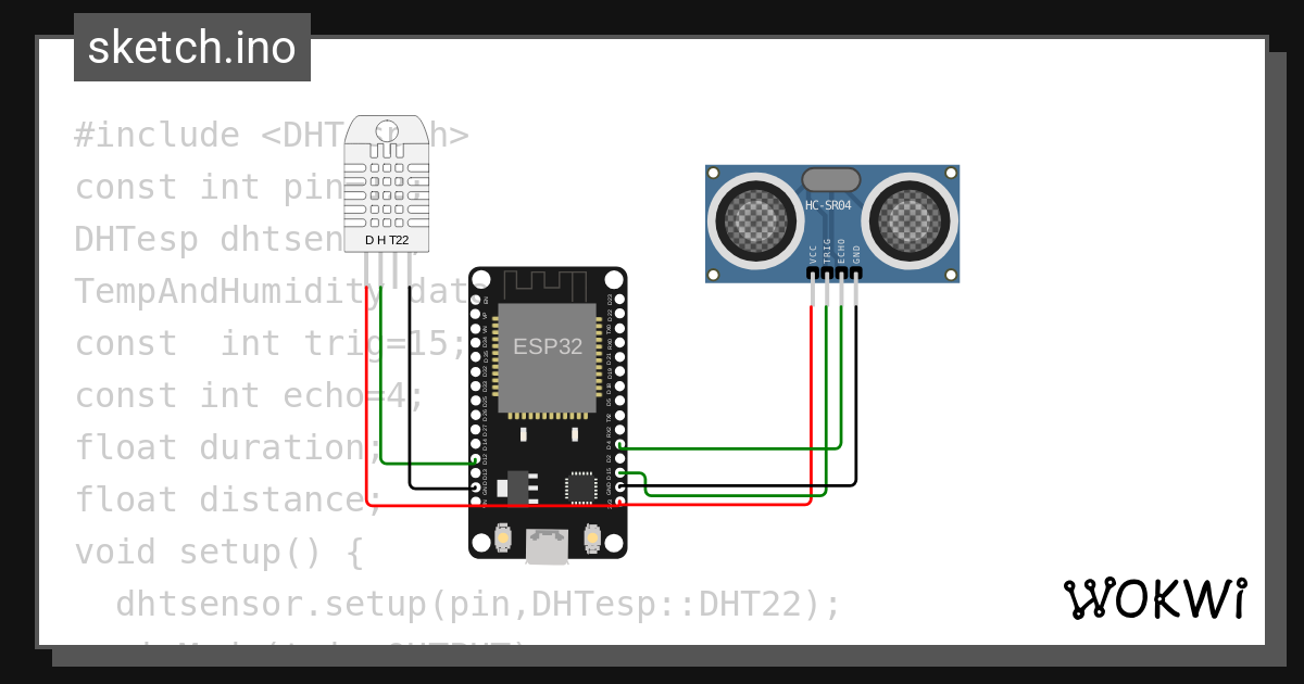 Trig And Echokiru Wokwi Esp32 Stm32 Arduino Simulator