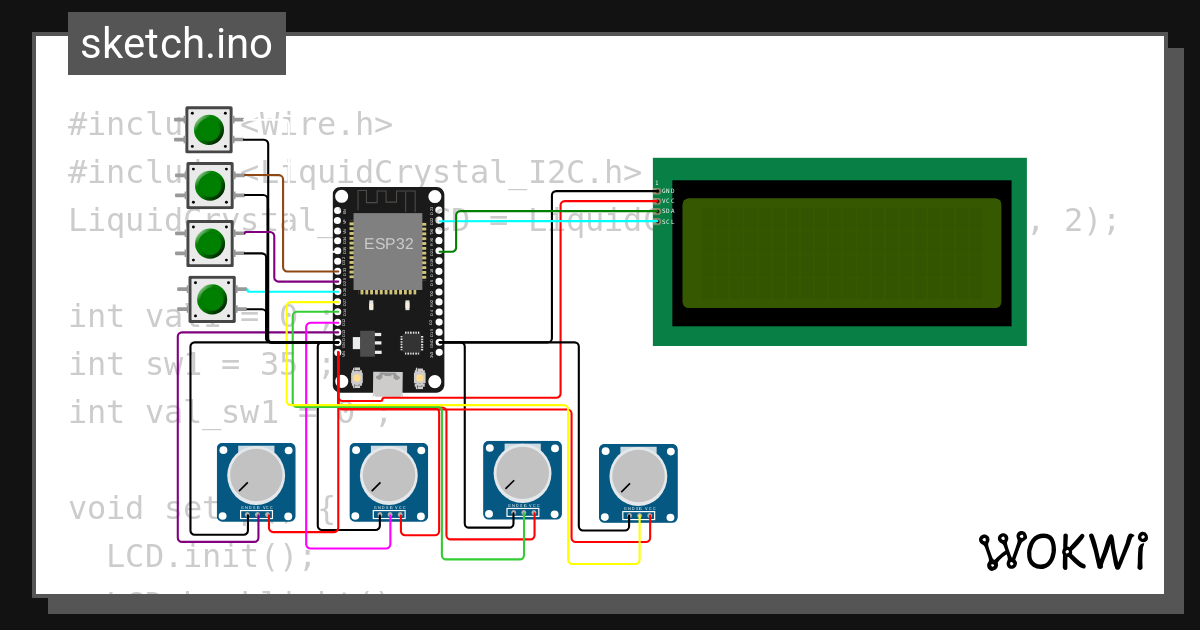 สอบปลายภาค 5966 Wokwi Esp32 Stm32 Arduino Simulator 8268