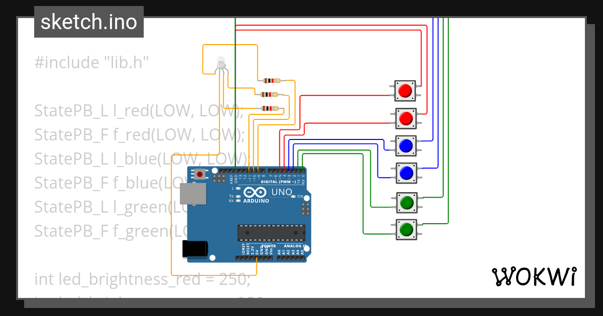 rgb_led_pb*6+lib - Wokwi ESP32, STM32, Arduino Simulator