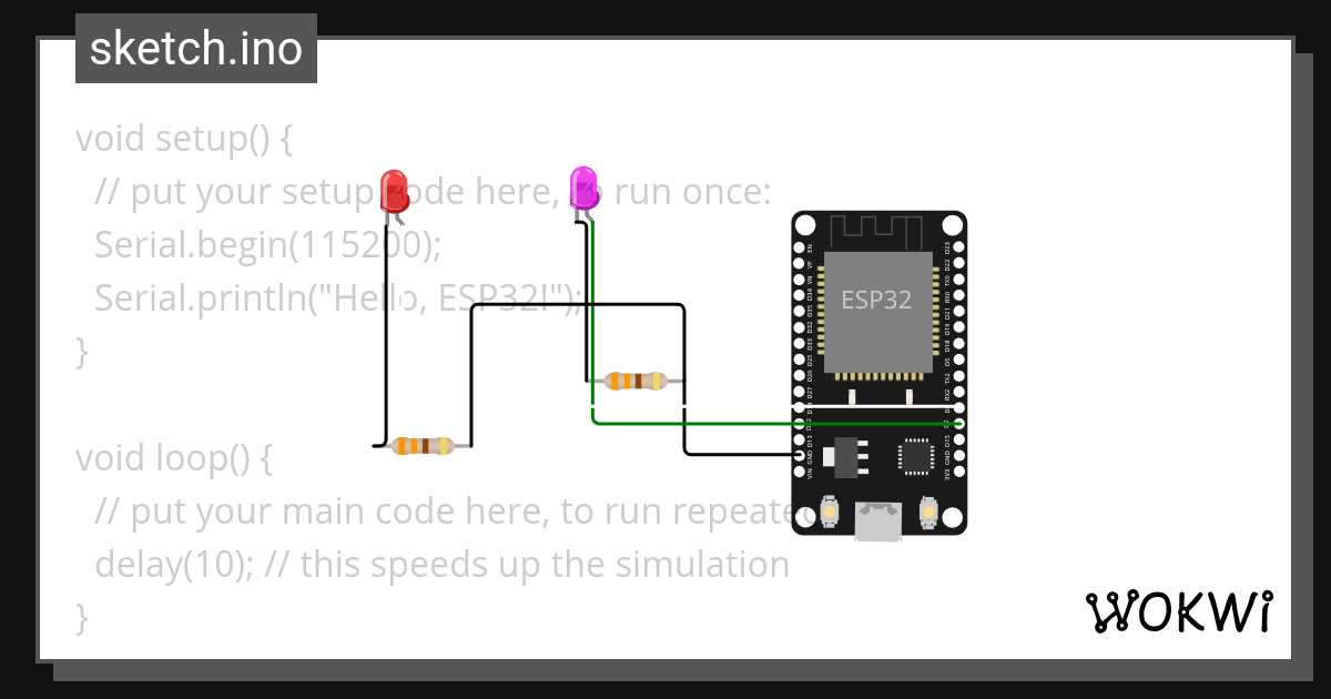 Juan Francisco Ocampo/ ESP32 LED - Wokwi ESP32, STM32, Arduino Simulator Juan Francisco Ocampo/ ESP32 LED - Wokwi ESP32, STM32, Arduino Simulator