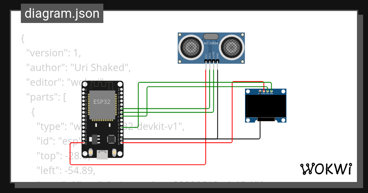 ULTRASONICO - Wokwi ESP32, STM32, Arduino Simulator