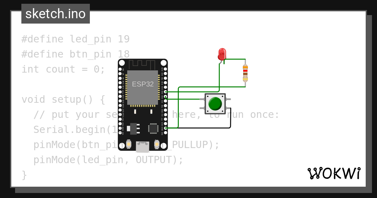 BotÃo Sem Bounce Copy Wokwi Esp32 Stm32 Arduino Simulator 0599