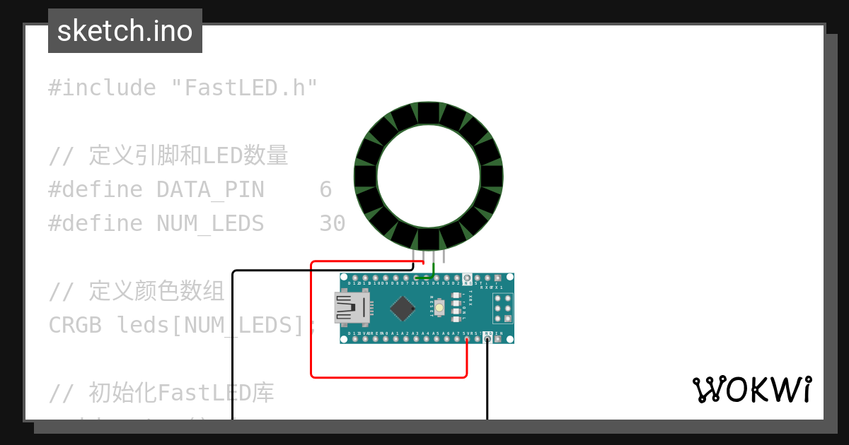Include Fastledh Wokwi Esp32 Stm32 Arduino Simulator