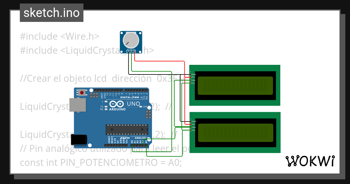 potenciometro - Wokwi ESP32, STM32, Arduino Simulator
