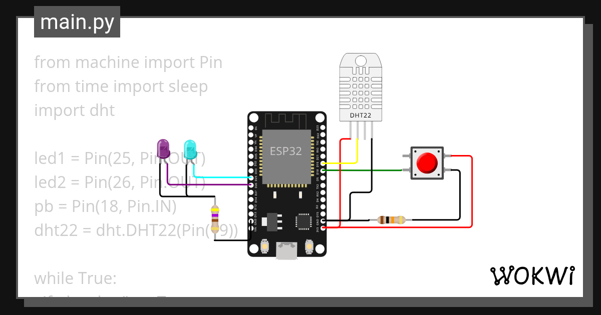 Latihan 1 P1 Wokwi Esp32 Stm32 Arduino Simulator 8168