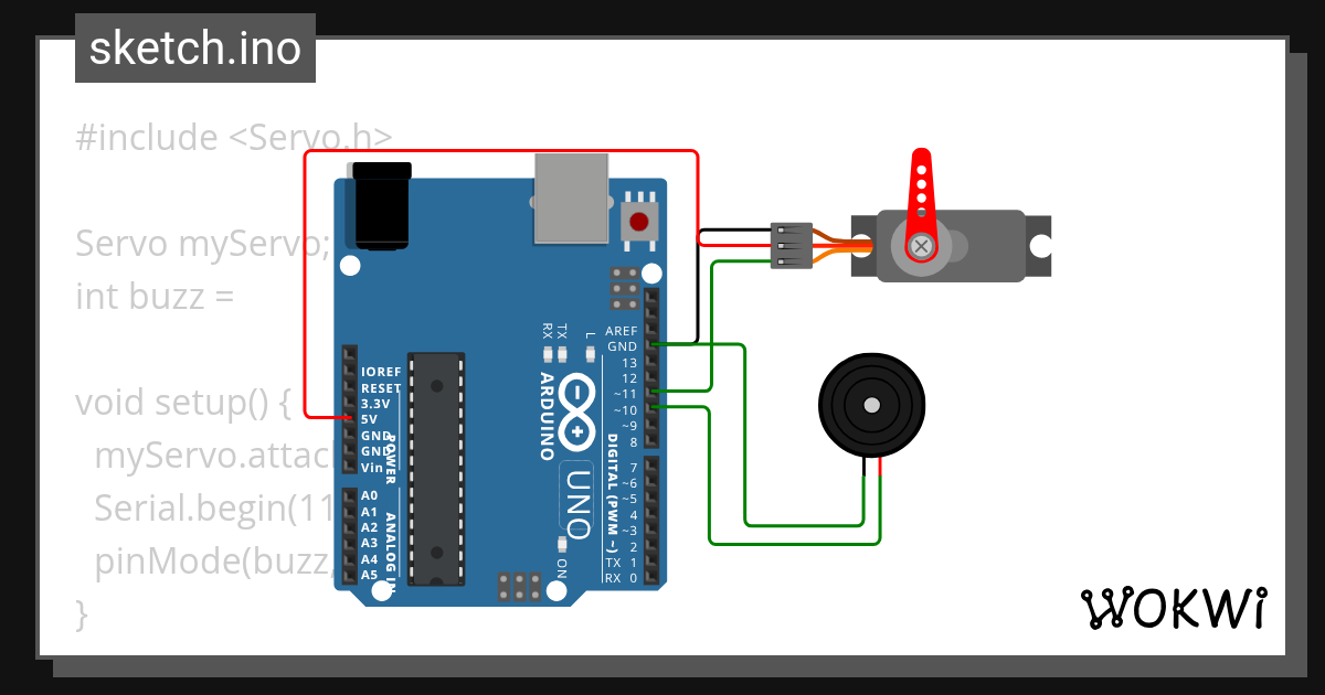 Latihan Motor Servo Wokwi Esp32 Stm32 Arduino Simulator