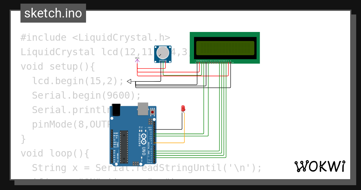 Serialmonitor 4 Bit Lcd Wokwi Esp32 Stm32 Arduino Simulator