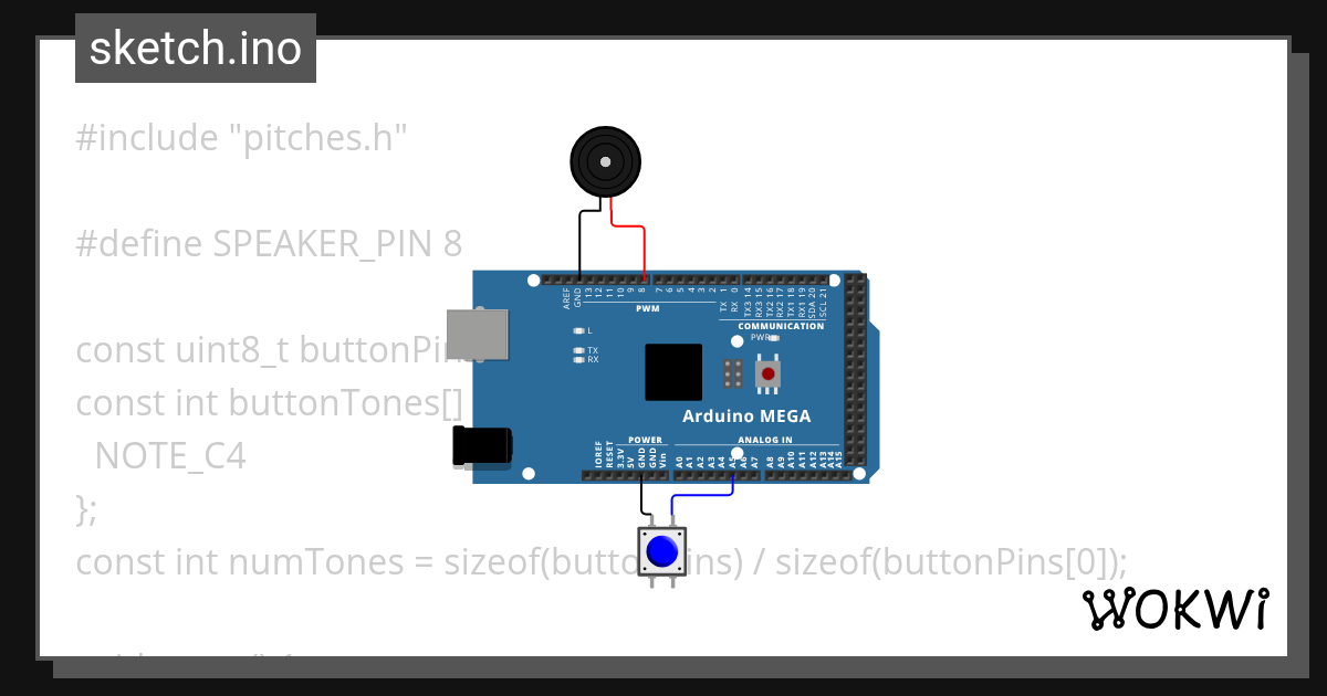 Buzzer - Wokwi ESP32, STM32, Arduino Simulator