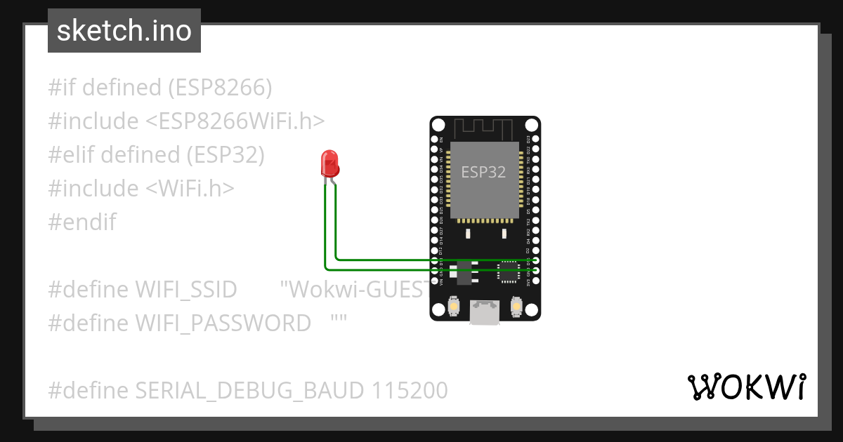 Koneksi WiFi - Wokwi ESP32, STM32, Arduino Simulator