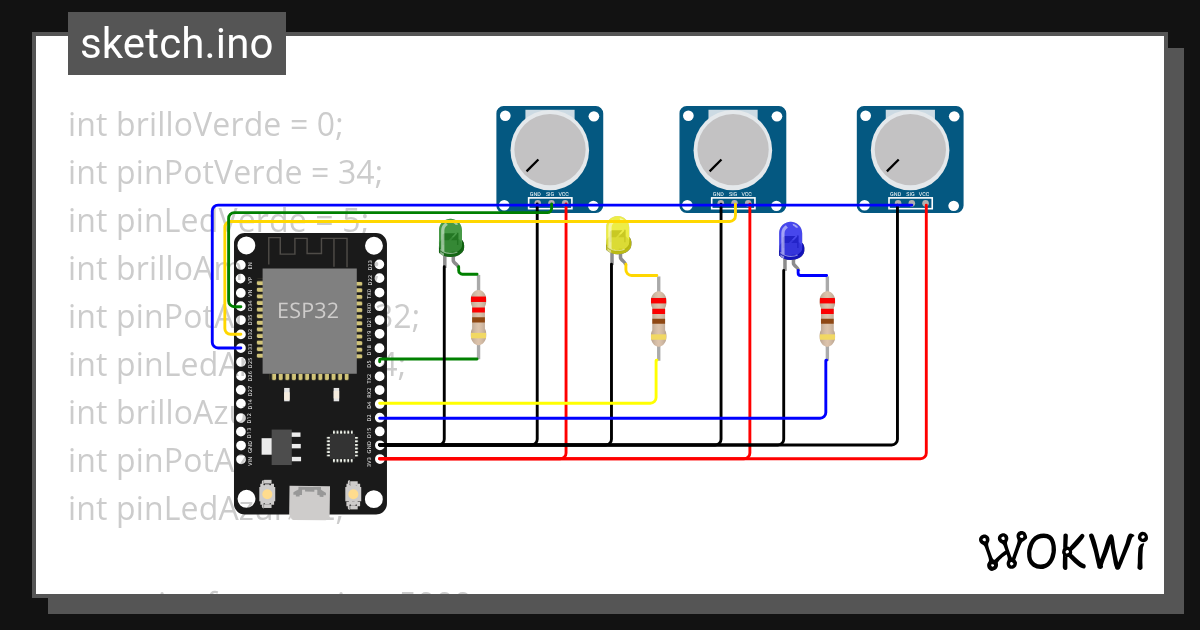 practica11 - Wokwi ESP32, STM32, Arduino Simulator