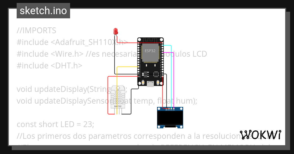 OLED - Wokwi ESP32, STM32, Arduino Simulator