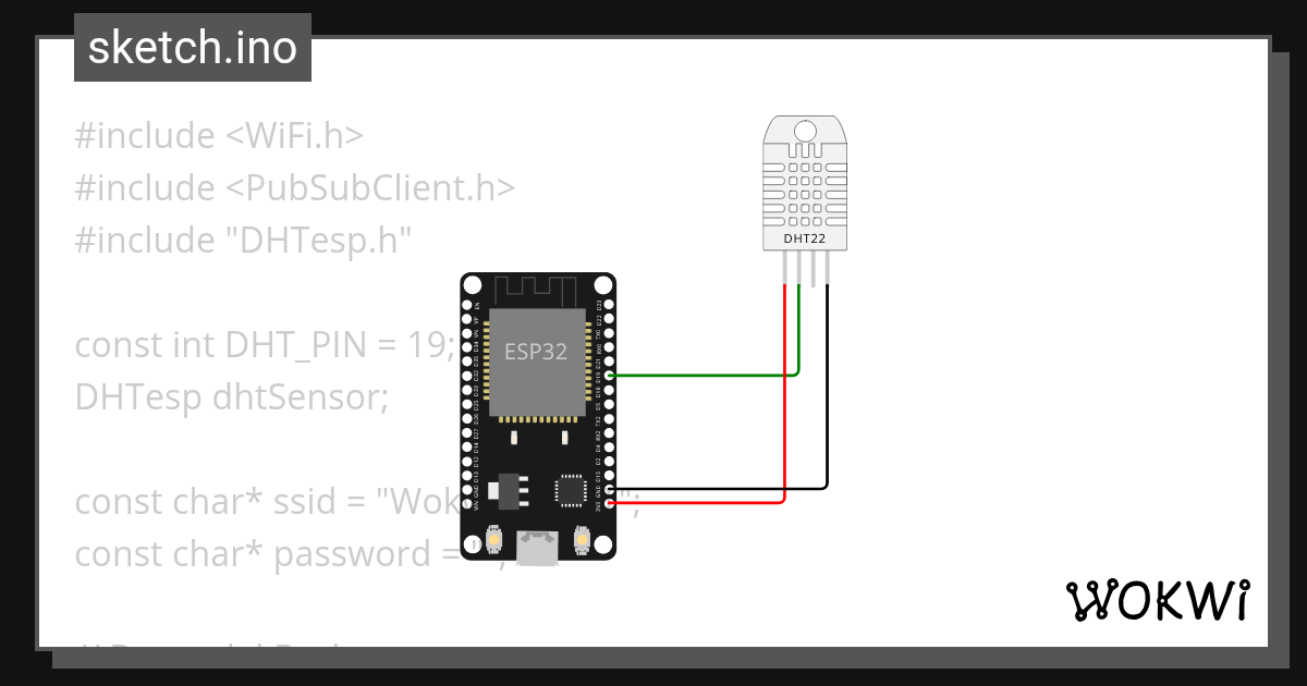 MQTT_DHT22 - Wokwi ESP32, STM32, Arduino Simulator