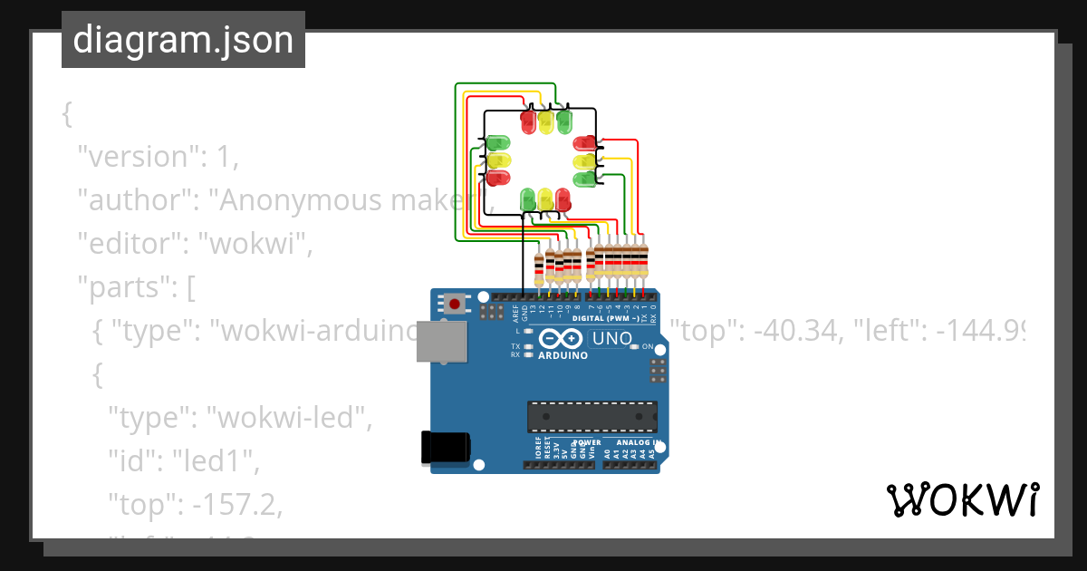 traffic 3 Copy - Wokwi ESP32, STM32, Arduino Simulator
