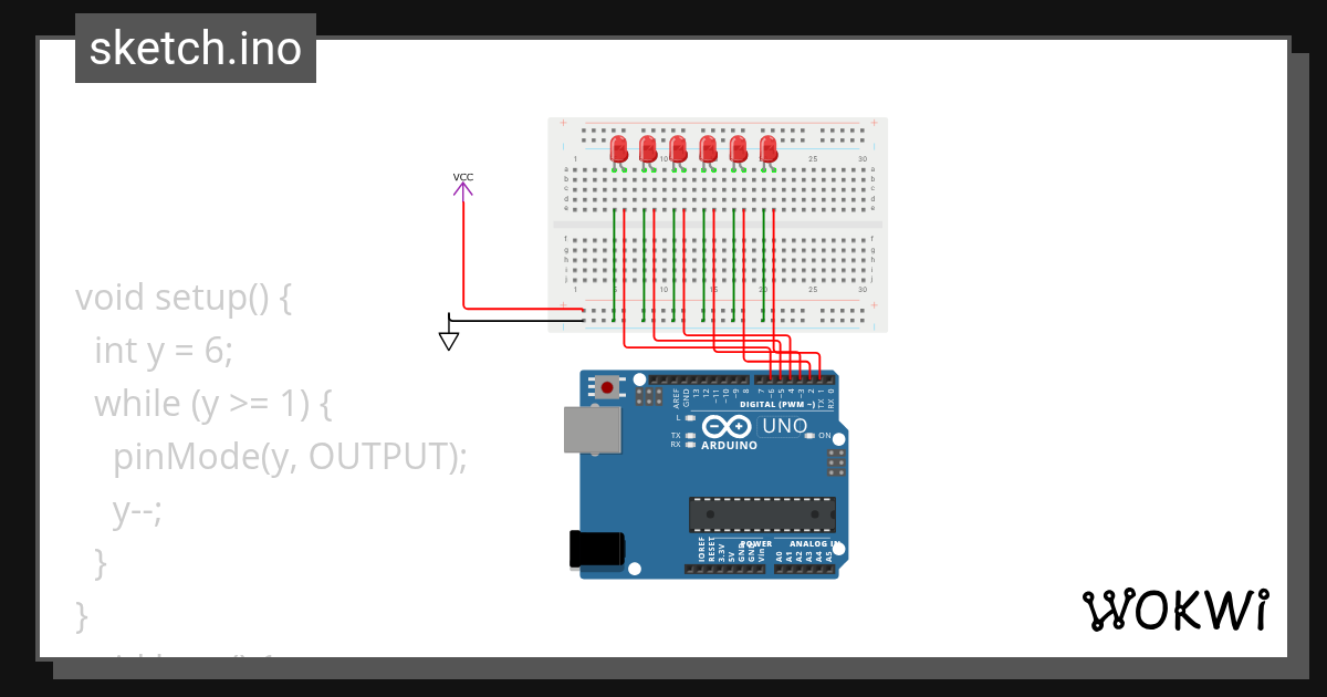 Led Pattern Function - Wokwi ESP32, STM32, Arduino Simulator