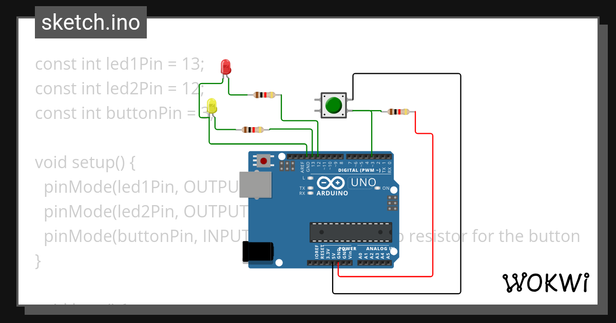 Ujian Bapak Ripqi Led Berkedip Gantian Duakali Dua Kali Wokwi Esp32 Stm32 Arduino Simulator 1815